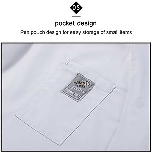 HMLOPX Chef Jacket Short Sleeve Breathable Unisex for Food Service, Caterers, Bakers and Culinary (Color : GREY, Size : XL-XLarge)