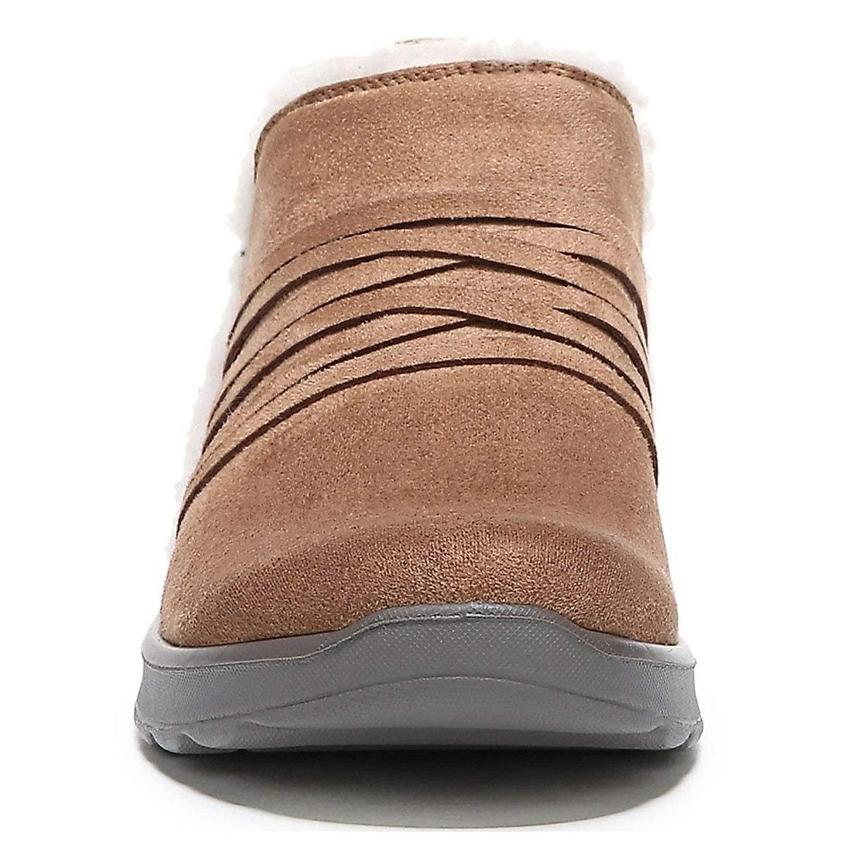 BZees Women's Glide Slip-On Ankle Boot Sneaker, Toffee Brown, 6