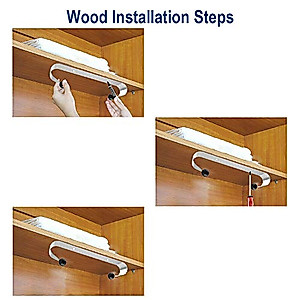 TSMST Paper Towel Holder Stainless Steel Under Cabinet/Wall-Mounted Paper Towel Rack for Kitchen, Bathroom, Easy to Install