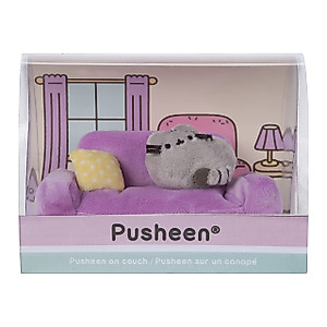GUND Pusheen at Home with Pink Couch Plush Collector Set of 2