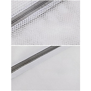 2Pcs Bra Wash Bag Durable Honeycomb Mesh Laundry Bags for Delicates 6 x 6.7 Inches