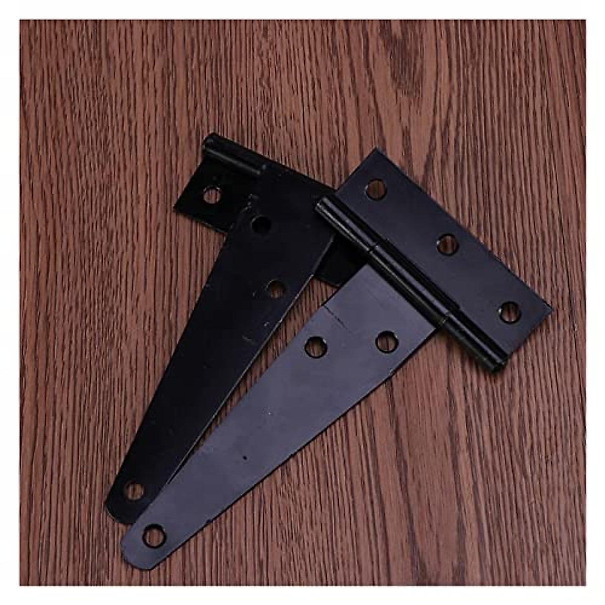 Garden Gate Hinges,Tee Shed Hinge, 12 Piece Hinges, T Iron Lightweight 4 Inch Hinges Old Style Wooden Boxes Wooden Fence Shed Barn Door Iron Tee Hinges