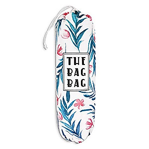 Flower Pattern Plastic Bag Holder Grocery Shopping Bags Carrier Storage Organizer Extra Large(23" x 9")