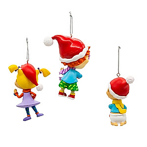 Kurt S. Adler Rugrats Blow Mold 3-Piece Ornament Set, 3.5-Inches, Multicolor