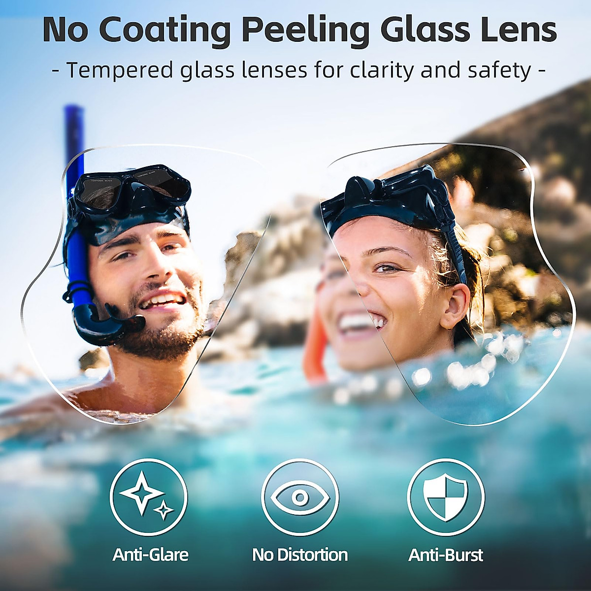 Freela Swimming Goggles Adult Swim Goggles with Nose Cover for Men Women Youth 180°Wide View Soft Silicone Skirt No Leak Open Water Pool Goggles Underwater Clear Scuba Snorkel Diving Mask for Beach