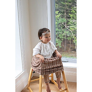 Pobi Baby Premium Multi-Use Cover - Nursing Cover, Baby Car Seat Covers, Shopping Cart, High Chair, and Breastfeeding Cover - Ultra-Soft, Stretchy, Woodland Scarf for Baby and Mom (Wildlife Brown)