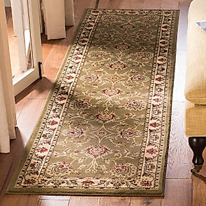 SAFAVIEH Lyndhurst Collection Accent Rug - 3'3" x 5'3", Ivory & Brown, Oriental Design, Non-Shedding & Easy Care, Ideal for High Traffic Areas in Entryway, Living Room, Bedroom (LNH555-1225)
