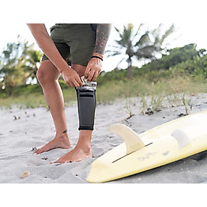 DRFT Waterproof Leg Phone Pouch for Swimming, Paddle Boarding, Kayaking, Snorkeling - Fits iPhone 11, 12, 13, 14, 15, Pro, Galaxy A14, S23, A54, A34, S9+, S10+, S20, S21, S22 Black