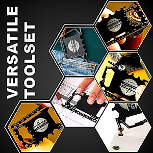 Bundle of 1 Geiger Counter Nuclear Radiation Detector-FNIRSI Radiation Dosimeter with LCD Display, Portable Handheld Beta Gamma X-ray Rechargeable and Safecastle Multipurpose Toolkit Card