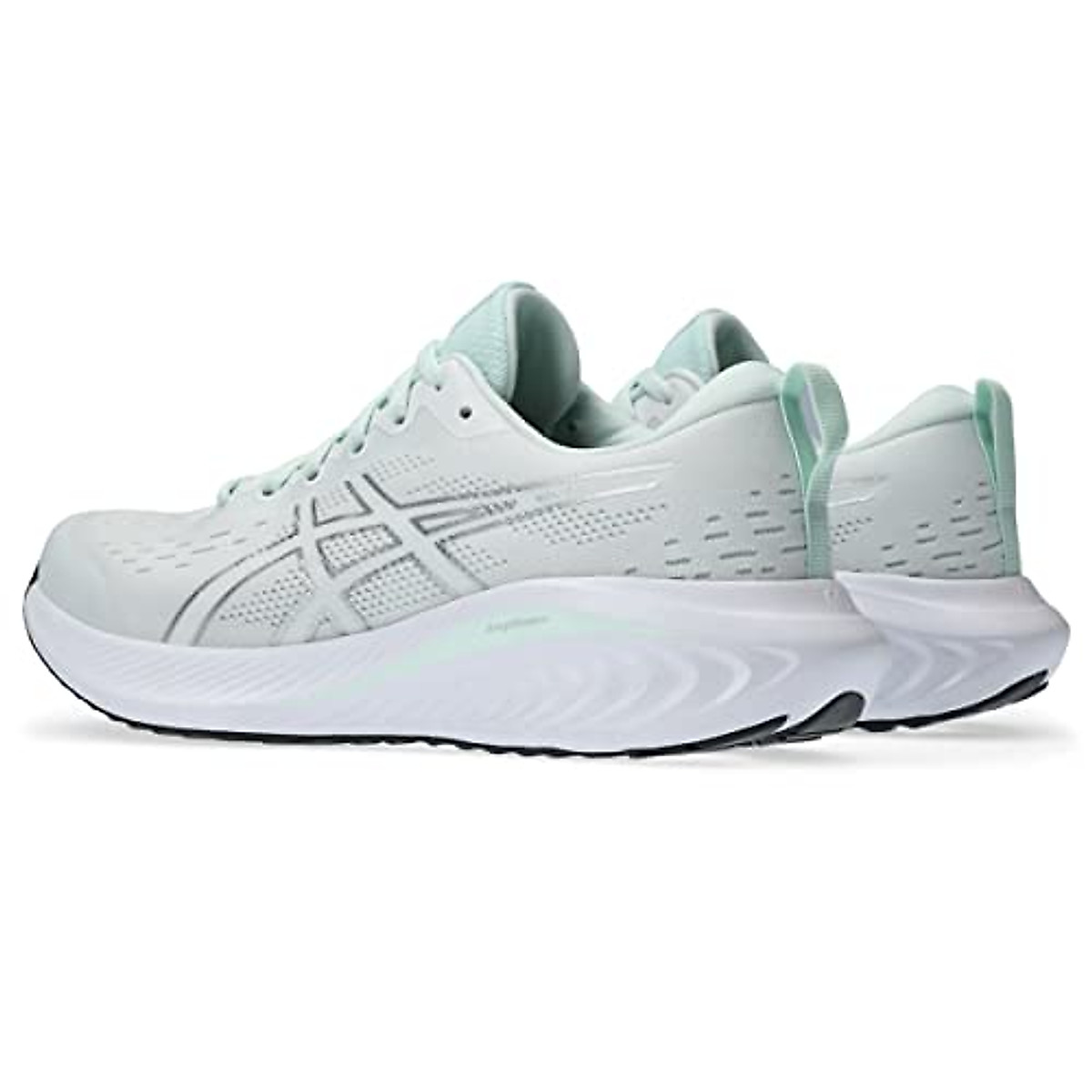 ASICS Women's Gel-Excite 10 Running Shoes, 8, White/Pure Silver