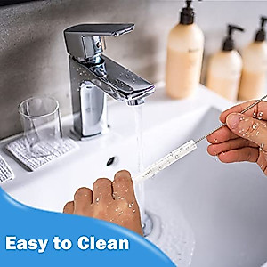 AIERSA 6 Pack Replacement Straws Compatible Stanley 40oz Tumbler,Plastic Clear Reusable Straw for Stanley Adventure Quencher Travel Tumbler,Long Straws with Cleaning Brush for Stanley Cup Accessories