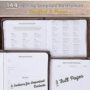 Christian Art Gifts 2024 18 Month Women's Large Vegan Leather Personal Planner Organizer w/Zipper Closure: Trust in the Lord Bible Verse for Daily, Weekly, Monthly Planning, Agenda, Work, Brown Floral