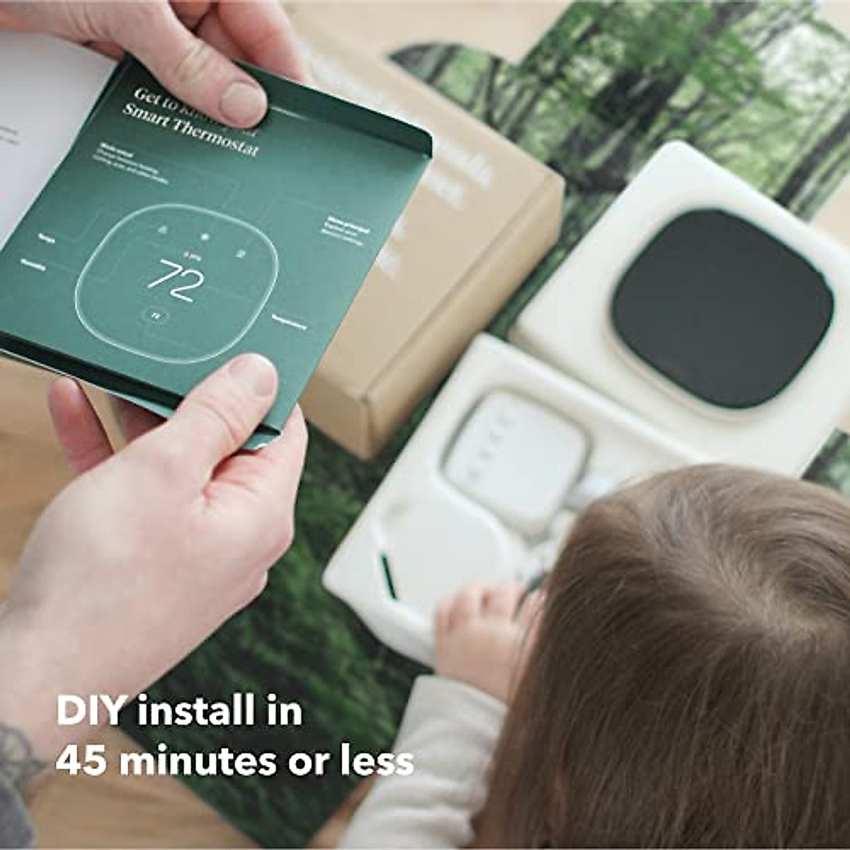 ecobee Smart Thermostat Enhanced - Programmable Wifi Thermostat - Works with Siri, Alexa, Google Assistant - Energy Star Certified - Smart Home