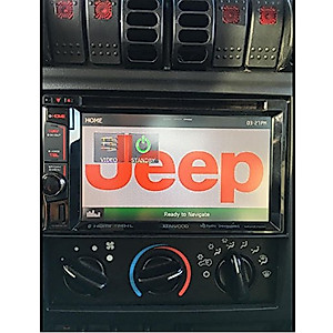 Aftermarket Double Din Radio Stereo Car Install Dash Kit Compatible with Jeep Wrangler 2003-2006