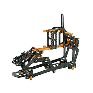 MICROHELI Aluminum/Carbon Fiber Main Frame (Gold) - Blade 200 SRX