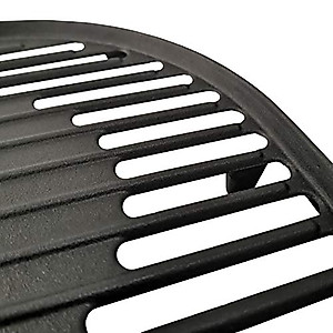 BBQ Grill Cast Iron Cooking Grate Griddle Combo for Coleman Roadtrip X-Cursion, LX, LXE, 285 Grills, Compatible with Swatop Accessories, 2-Pack