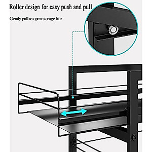 LEAYAN Under Sink Storage Rack, 2 Tier Under Cabinet Storage Rack for Laundry Kitchen Bathroom Under Sink Organizer Under Sink Rack Shelf, White 40x20x35cm