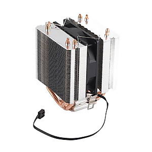 CPU Cooling Radiator Fan, Heat Dissipation CPU Cooling Fan Heat Sink Air Cooler with Copper 4 Heat Pipes for LGA 2011 1366 11501151 1155 1156