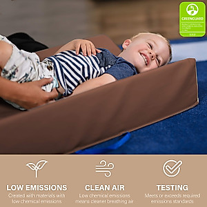 Factory Direct Partners 10421-CHSD SoftScape Ultra-Soft Daycare Baby and Infant Contoured Changing Pad, Non-Slip Bottom, Built-in Handle Easy to Transport Travel - Chocolate/Sand