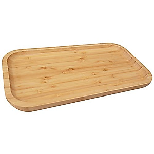 VICUKIE Bamboo Tray, Bathroom Tray, Bamboo Tray for Bathroom and Home Decor, Toilet Tank Top Tray for Organizing and Decor Display