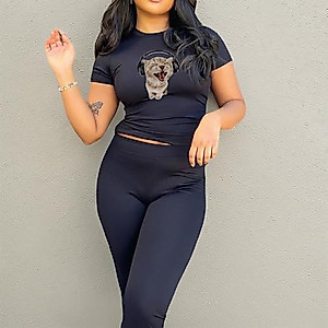 Suagox Women's Y2k Crop Tops Cute Kawaii Short Long Sleeve Grunge T-Shirts Teen Girls Graphic Letter Print Baby Tees (Cat/Black, S)