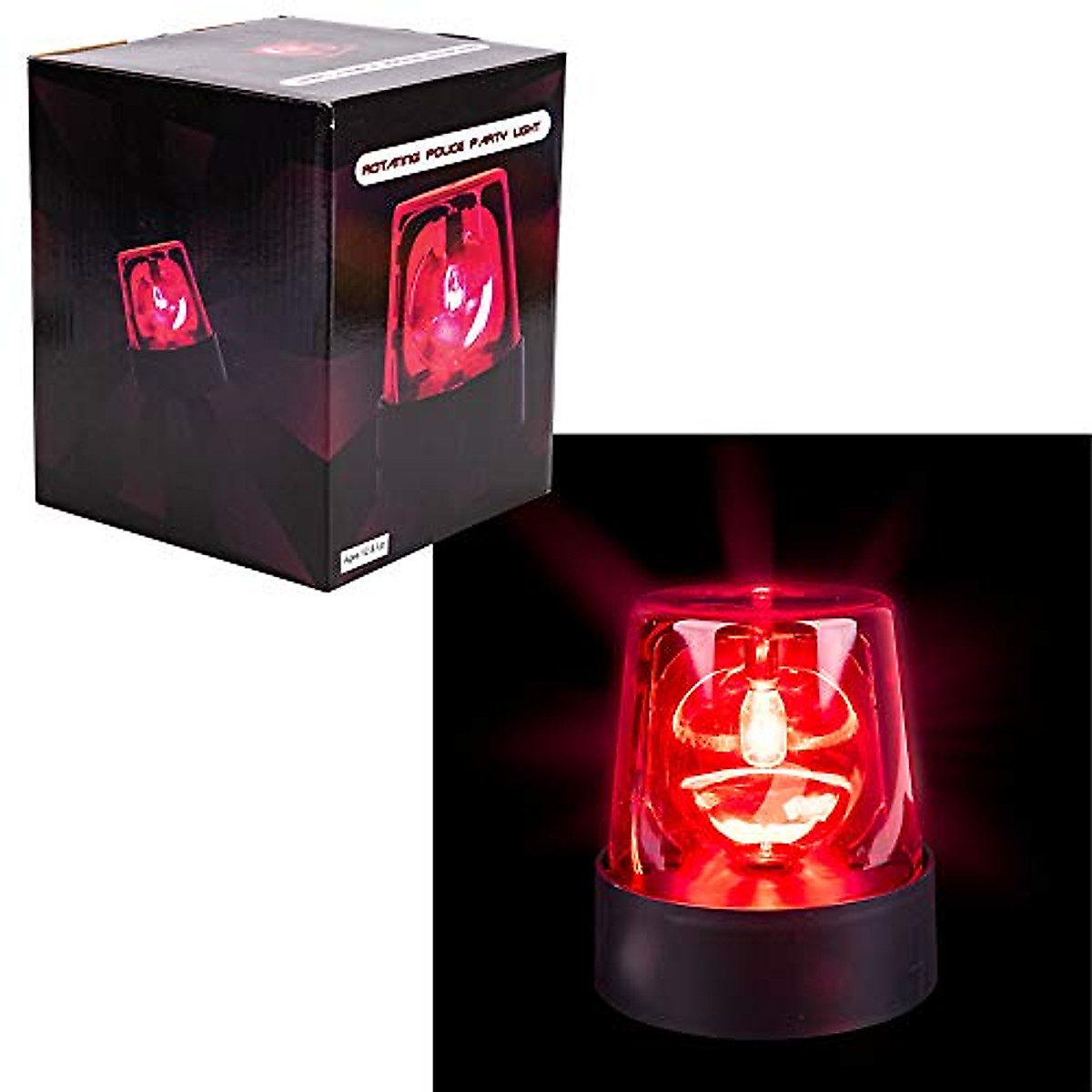 Rhode Island Novelty 7 Inch Red Police Beacon Light, One Piece per Order