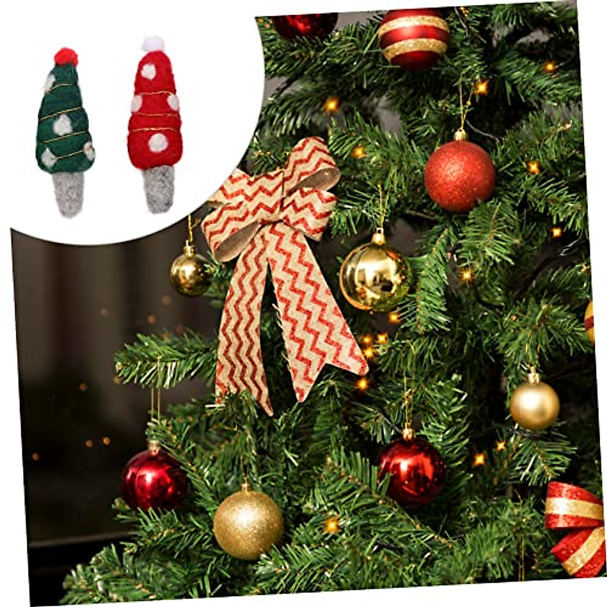 jojofuny 6pcs Felt Christmas Tree Garland Decor Christmas Decor Christmas Felt Ornament Kit Christmas Needle Felting Kit Reindeer Felt Craft Ornament Christmas Tree Pendants Xmas Pendants