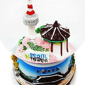 Seoul Tower Snow Globe Large Size Landmark Seoul Korea Snowglobe Miniature Snowglobes