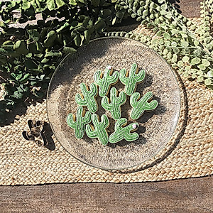 I'll be Gnome for Christmas - Holiday Gnome Pot Holder & Cactus Shaped Cookie Cutter - Arizona Cactus House Potholder Set