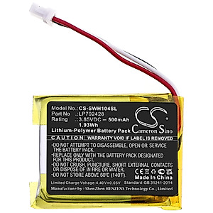 CS Cameron Sino Replacement Battery for Sony WF-1000XM4 Charging Case PN:Sony LP702428 500mAh / 1.93Wh