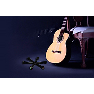 Ebony Guitar Bridge Pins Endpin Inlaid Abalone Dot Acoustic Guitar Replacement Parts Accessories