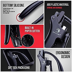 Drincarier Vertical Lever Corkscrew with Non-Stick Worm, Compact Rabbit Wine Opener Wine Bottle Opener with built-in Foil Cutter
