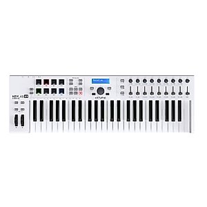 Arturia KeyLab Essential 49 - 49 Key USB MIDI Keyboard Controller with Velocity Sensitive Synth Action Keys, 8 Drum Pads, 9 Faders, 9 Knobs and Analog Lab V Software Included