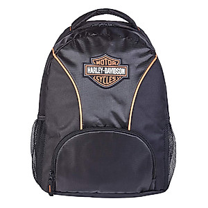 Harley-Davidson Bar & Shield Logo Patch Backpack w/Padded Straps - Black