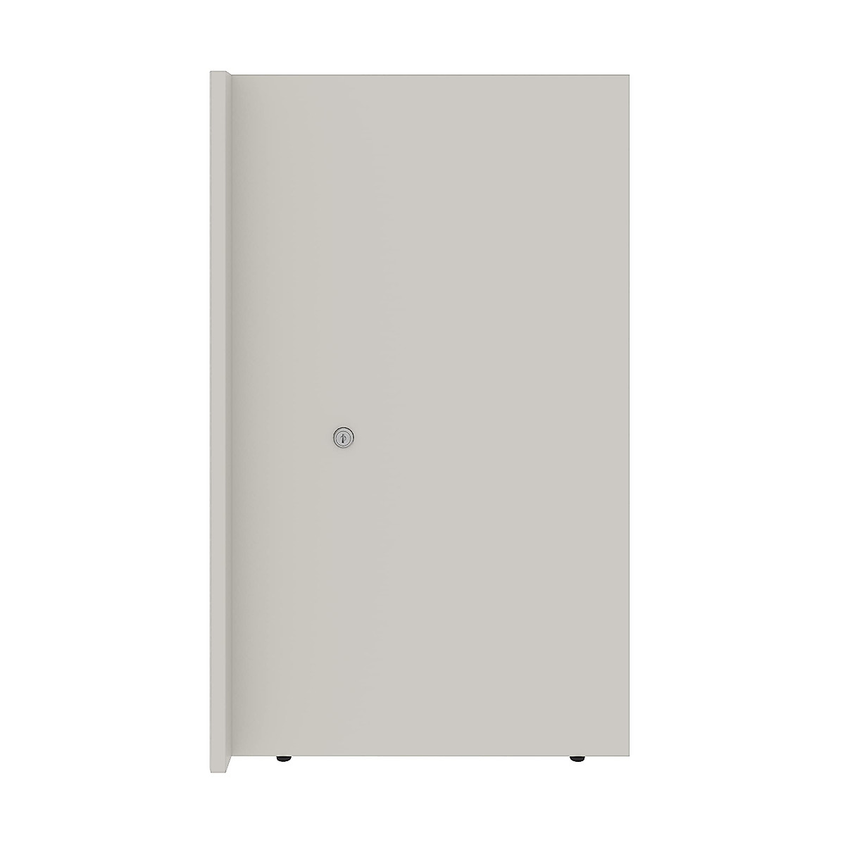 Bestar Connexion 16W Add-On 3 Drawer Pedestal in slate & sandstone