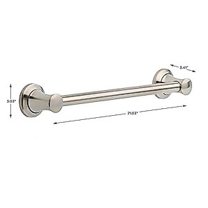 Delta Faucet 41718-SS Transitional Grab Bar, 18-Inch, Stainless