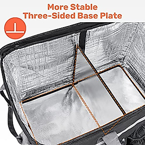 Insulated Food Delivery Bag&Insulated Food Delivery Backpack, Bundle Insulated Food Delivery Backpack, Thermal Delivery Bag For Hot Food Pizza Grocery,Insulated Food Delivery Bag with 4 Cup Holders