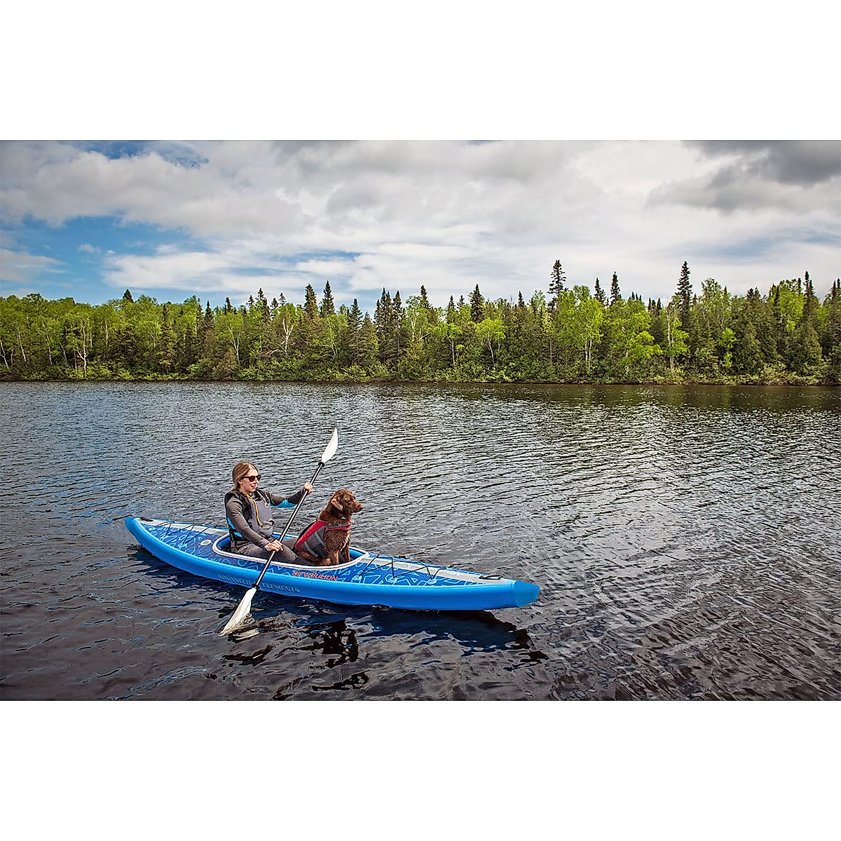 Advanced Elements AirVolution Kayak, Blue/Gray