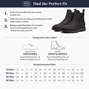 Thursday Boot Company Men's Legend Rugged & Resilient Chelsea Leather Boot, Black Matte, 9.5