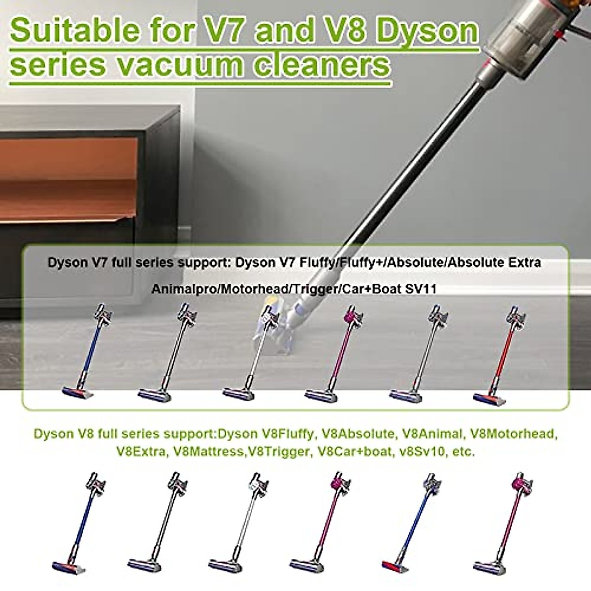 【Upgraded】 2-in-1 V7/8 Adapter for Ryobi 18V Lithium Battery Convert to for Dyson V7/8 Handheld Vacuum Cleaner Battery Compatible with V7/8 Animal V7/8 Absolute V7/8 Motorhead Pro V7/8