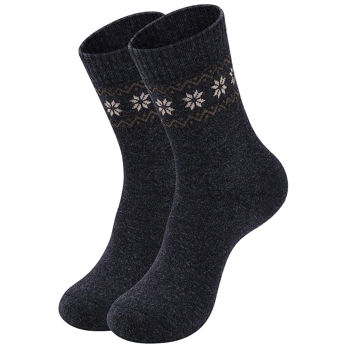 NinetoFiveLife Pack of 4 Womens Socks Wool Socks for Women Sports Hiking Winter Warm Soft and Comfortable