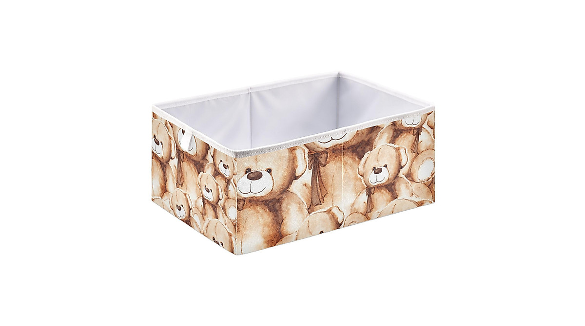 Lovely Teddy Bear Storage Basket - Stylish Toy Organizer