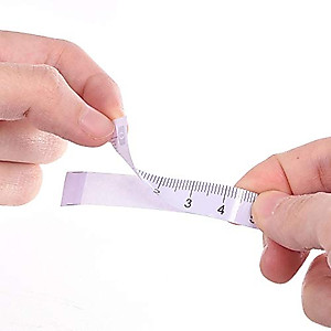 uxcell 10 Pcs Adhesive Backed Tape Measure 30cm Left to Right Read Measuring Tapes Stick on Workbench Ruler (White)