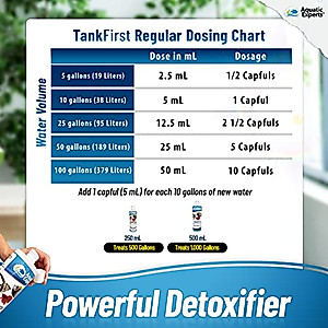 TankFirst Complete Aquarium Water Conditioner - Fish Water Conditioner, Instant Dechlorinator for Fish Tank, Water Conditioner for Freshwater Aquarium, Saltwater and Reef (TankFirst Regular, 500 ml)