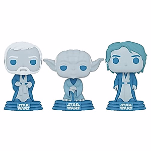Funko Pop! Star Wars: Across The Galaxy - Force Ghost 3 Pack, Anakin, Yoda, OBI-Wan, Amazon Exclusive