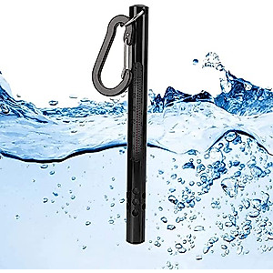JOYGO FISHAN Fishing Thermometer for Fly Fishing Water Sea Bass Fishing Accessories Outdoor Water Stream Metal Thermometer (Black Color)