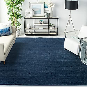 SAFAVIEH Vision Collection Area Rug - 8' x 10', Navy, Modern Ombre Tonal Chic Design, Non-Shedding & Easy Care, Ideal for High Traffic Areas in Living Room, Bedroom (VSN606N)