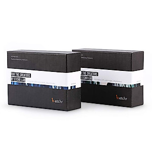 ETCHR Watercolor Postcards - Hot Press - Professional Artist Grade 100% Cotton Watercolor Cards for Mixed Media - 100 Hot Press Watercolor Paper Postcards - Vegan-Friendly