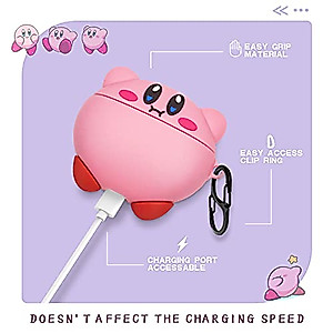 for 2021 Beats Studio Buds Case Cover, AIBEAMER Shockproof Silicone Protective Cute Cover 3D Cartoon Anime Design for Beats Studio Buds Case with Keychain for Girls Kids Women(New Star Kabi Case)