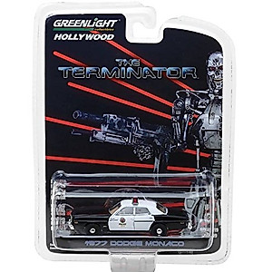 Greenlight 1977 Dodge Monaco Metropolitan Police, The Terminator 44790C - 1/64 Scale Diecast Model Toy Car